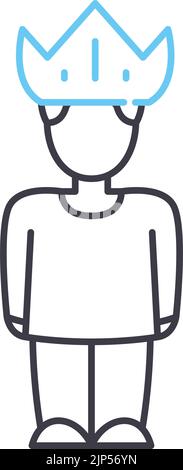 VIP Customer icon. King user icon. Admin symbol. Flat vector ...