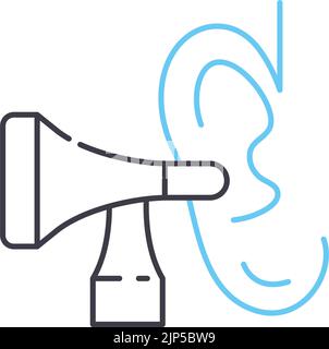 Ear Check Icon Vector Outline Illustration Stock Vector Image & Art - Alamy