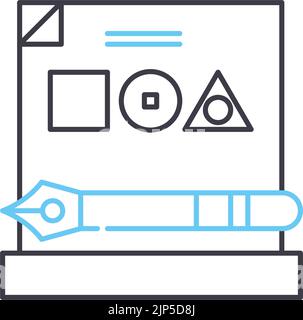 Machine Learning line icon. Creative outline design from artificial ...
