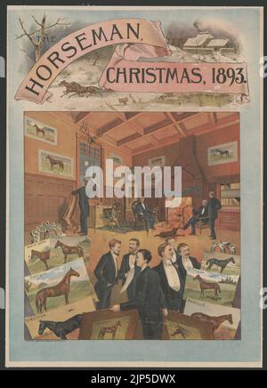The Horseman, Christmas, 1893 Stock Photo - Alamy