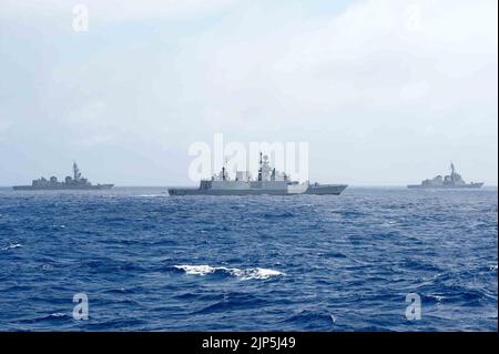 Indian Navy Shivalik-class stealth multi-role frigate ship INS Satpura ...