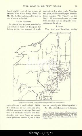 The Indians of Manhattan island and vicinity (Page 19 Stock Photo - Alamy