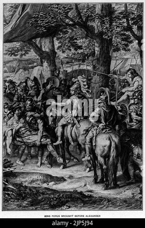 'Alexander and Porus' by Charles Le Brun depicts the dramatic moment ...