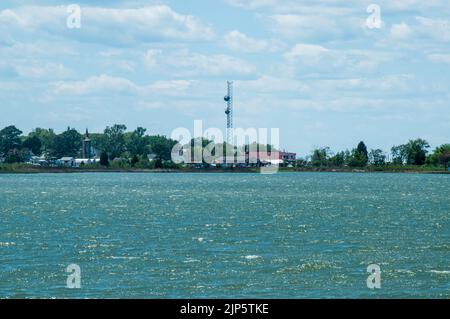 Smith Island Ferry Trip - Entering Harbor at Ewell Stock Photo - Alamy