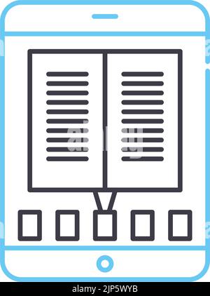 ebook reader icon, download a book to device Stock Vector Image & Art ...