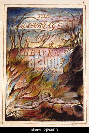The Marriage of Heaven and Hell copy I 1827 Stock Photo - Alamy