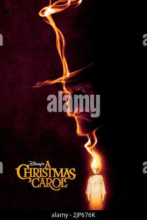 EBENEZER SCROOGE POSTER, A CHRISTMAS CAROL, 2009 Stock Photo - Alamy