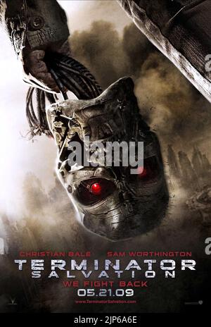 T-SERIES SKULL MOVIE POSTER, TERMINATOR SALVATION, 2009 Stock Photo - Alamy