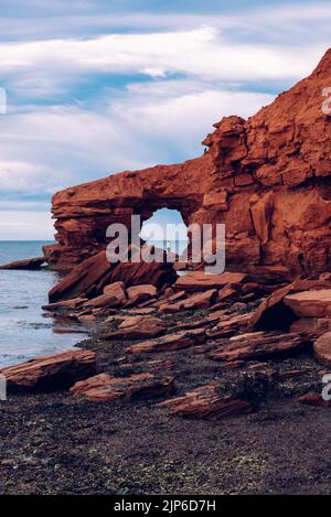 Red cliff of Cavendish, PEI Stock Photo - Alamy