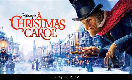 EBENEZER SCROOGE POSTER, A CHRISTMAS CAROL, 2009 Stock Photo - Alamy