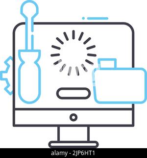 Repair backup icon simple vector. Data cloud. Storage server Stock ...