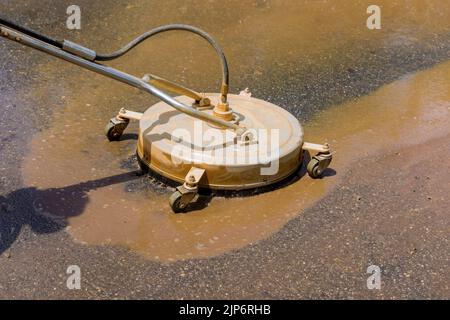 Usually used for street washing, the road flusher is equipped with a ...