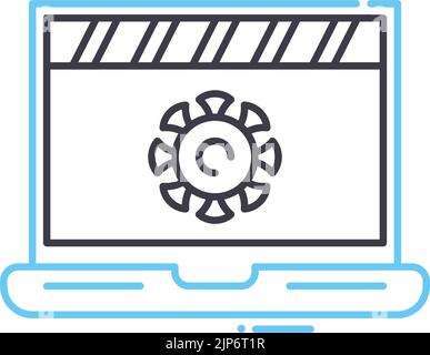 Email key icon outline vector. Multi password. Sms code Stock Vector ...