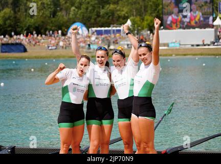 Natalie LONG, Aifric KEOGH, Tara HANLON and Eimear LAMBE (IRE) in ...