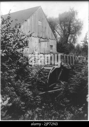 The old mill in the Pennsylvania German settlement, Pennsylvania Stock ...