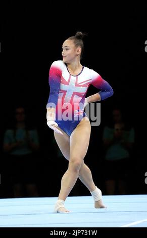 Jennifer Gadirova (GBR) is performing her routine on Womens Floor ...