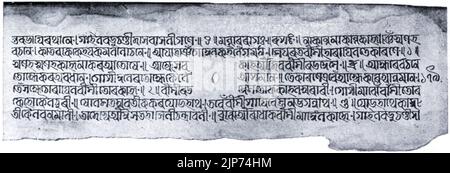 The Origin of the Bengali Script Plate 4 Stock Photo - Alamy