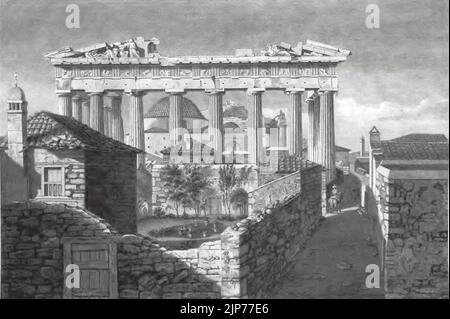 The Parthenon James Athenian Stuart Stock Photo - Alamy