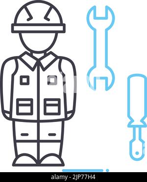 Male Engineer Profile Icon. Flat style vector EPS Stock Vector Image ...