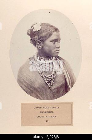 The People Of India 1868 Oraon Cole Stock Photo - Alamy