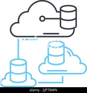 cloud platform icon, linear design Stock Vector Image & Art - Alamy