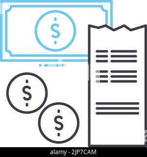 Piggy bank flat icon, sign vector with empty web symbol. Money income ...