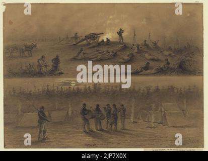 The reveille on the line of battle Stock Photo - Alamy