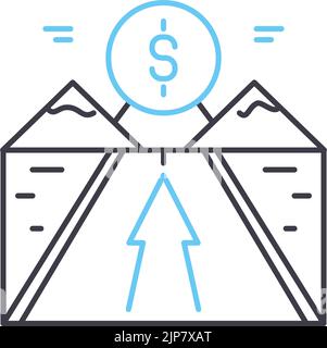 Businessman victory graph Icon Stock Vector Image & Art - Alamy