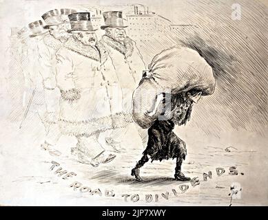 The Road to Dividends (Dorgan Stock Photo - Alamy