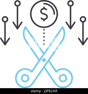 Cost reduction concept icon Stock Vector Image & Art - Alamy