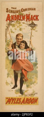 Andrew Mack, a singing comedian, in a performance of 'The Last of the ...