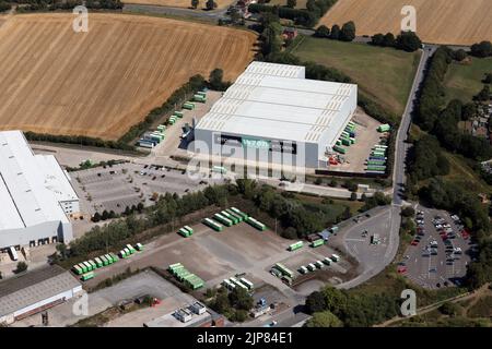 aerial view of Howden in East Yorkshire Stock Photo - Alamy