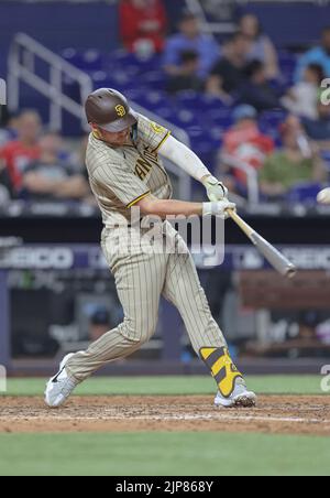 San Diego Padres' Brandon Drury batting during the second inning of a ...