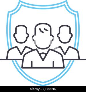 security team icon with people Stock Vector Image & Art - Alamy