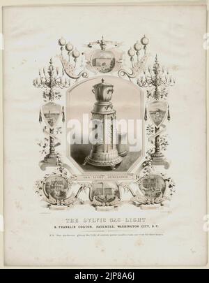 The sylvic gas light B. Franklin Coston, patentee, Washington City, D.C ...