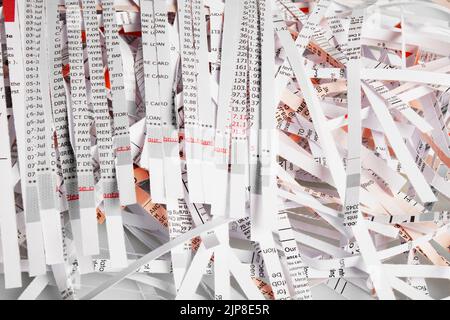 Shredded Bills and Bank Statements Stock Photo - Alamy