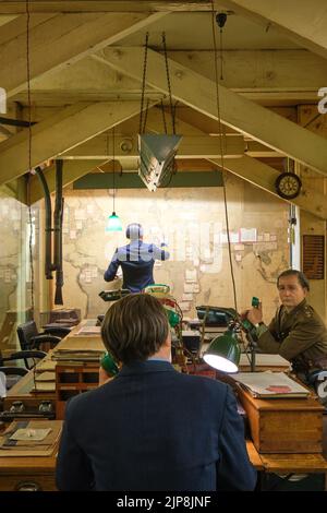 The Map Room Inside The Churchill War Rooms, London, UK Stock Photo - Alamy