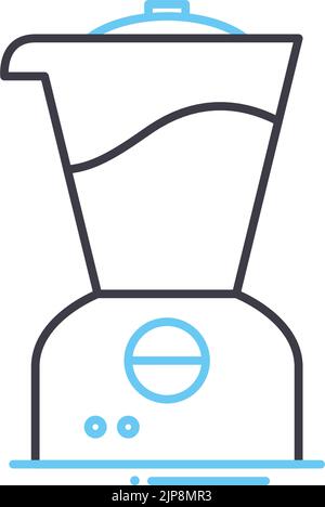 Blender kitchen appliance vector icon food mixer. Isolated cooking ...