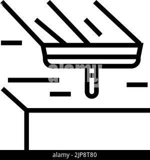 ceiling putty line icon vector illustration Stock Vector Image & Art ...