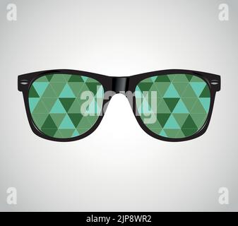Sunglasses with Polygons Abstract Geometric Triangles Vector ...