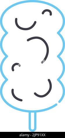 Caramel cake pop icon outline vector. Candy chocolate. Cute sweet Stock ...