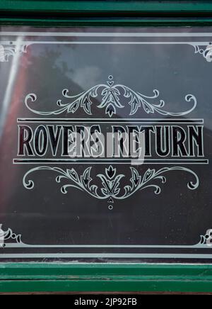 The Rovers Return Inn on the set of the ITV soap opera Coronation ...