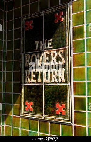 The Rovers Return Inn on the televison set of the ITV soap opera ...