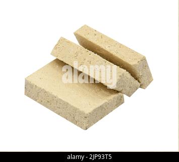 Pistachio halva dessert slices on a plate Stock Photo - Alamy