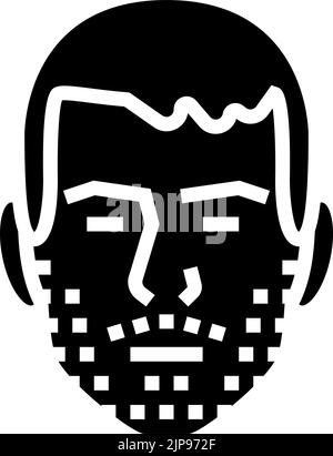 Stubble Beard Goatee style men in face illustration 3 Three-Day Facial ...