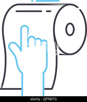 Cleaning rag icon. Outline cleaning rag vector icon for web design ...