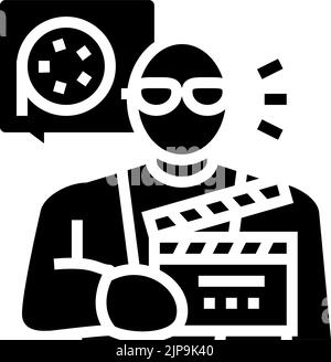 Video making black glyph icon Stock Vector Image & Art - Alamy