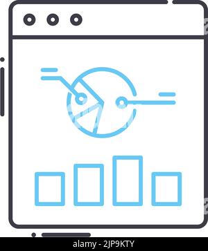 Mobile web analytics concept vector flat isometric illustration Stock ...