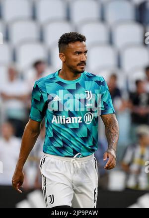 Danilo of Juventus FC warms up during the Serie A 2021/22 football ...