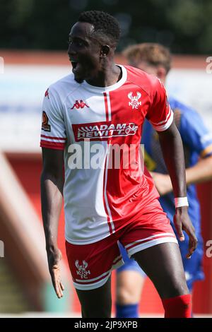 Kidderminster Harriers’ Yusifu Ceesay during the Vanarama National ...